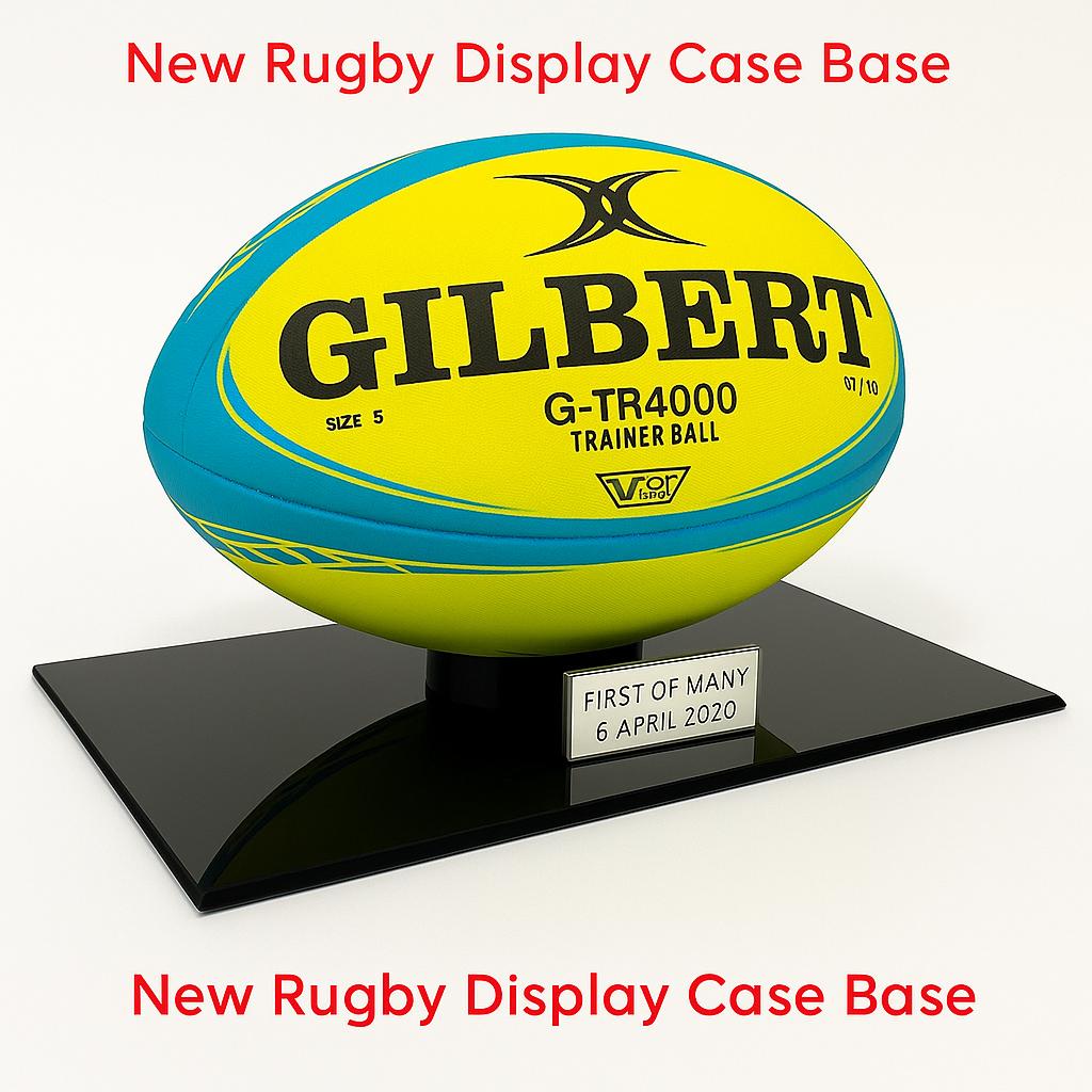 Rugby Ball Display Case | Colour Base