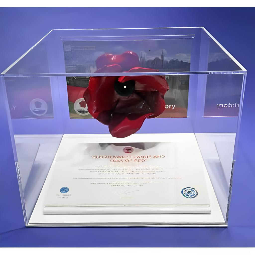 Poppy Display Case | With Stem | Display Case UK